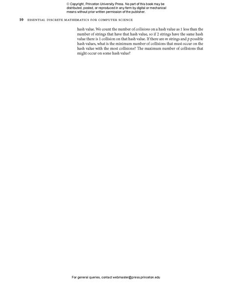 Essential Discrete Mathematics For Computer Science Princeton