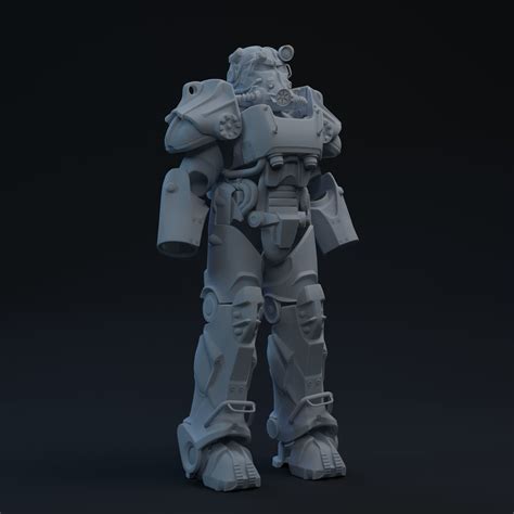 F4 T 60 Power Armor One Twelfth Scale Kit 3d Model 3d Printable Cgtrader