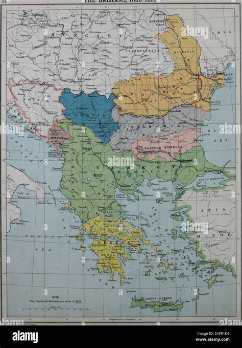 Map Balkans 1914