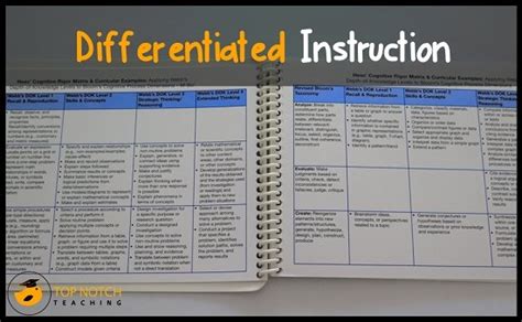 Differentiated Instruction Literacy And Math Differentiation In