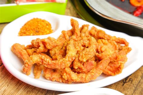 现炸酥肉中国菜系食品餐饮摄影汇图网