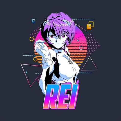 Evangelion Rei Ayanami Retro Art Tank Top Evangelion Merch