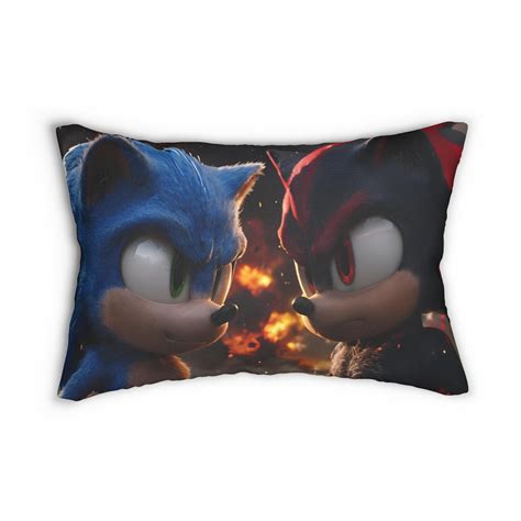 Sonic And Shadow Plush Pillow Room Decor Home Decor Sonic Decor