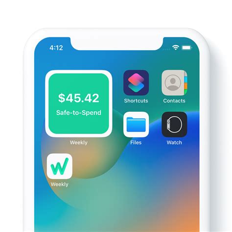 The Safe To Spend Widget Weekly A Budget Planner And Spending Tracker
