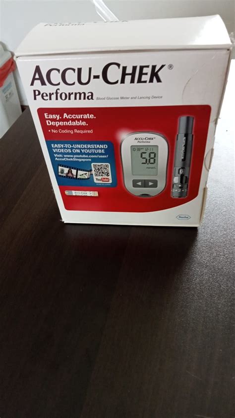 ACCU CHEK PERFORMA METER Health Nutrition Health Monitors Weighing Scales On Carousell