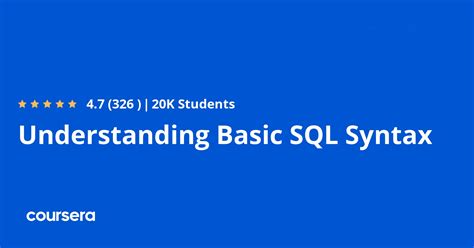 Understanding Basic Sql Syntax