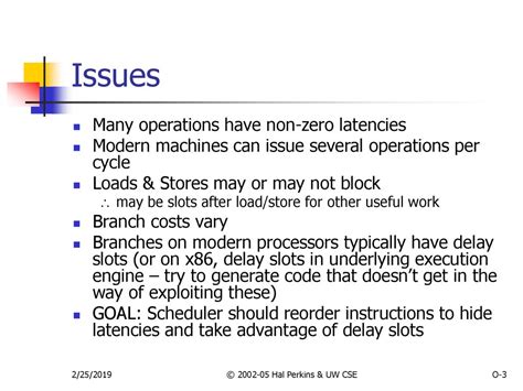 instruction scheduling hal perkins autumn ppt download
