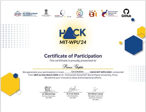 Prince Gupta On Linkedin Hackmitwpu Mitwpu Innovation Teamwork