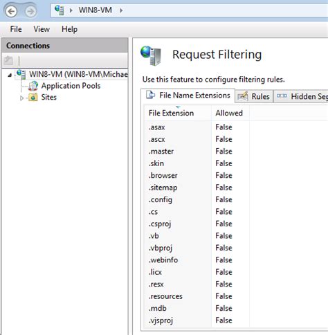 Asp Net What File Extensions Are Blocked By Default In IIS Stack