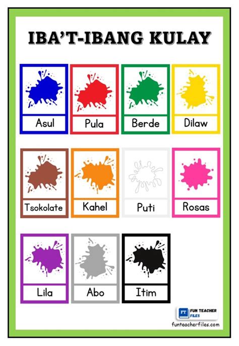 Ibat Ibang Kulay Fun Teacher Files