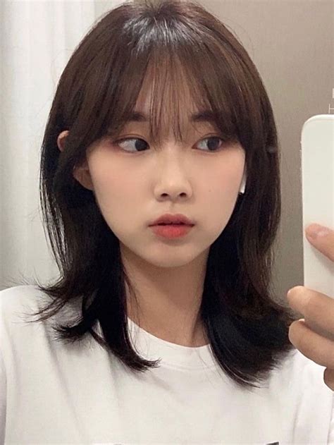 Korean Bangs 11 Best Styles And How To Create Them Pelo Medio Con