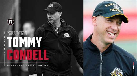 Redblacks Name Tommy Condell Offensive Coordinator Ottawa Redblacks