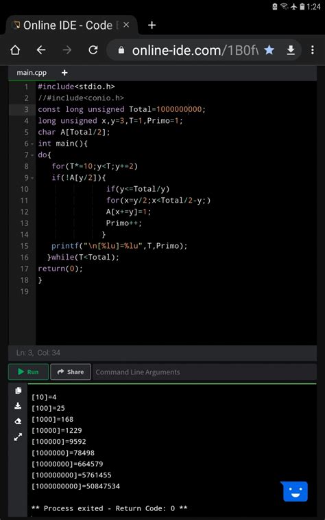 Código de C Visual C Criba de Eratostenes