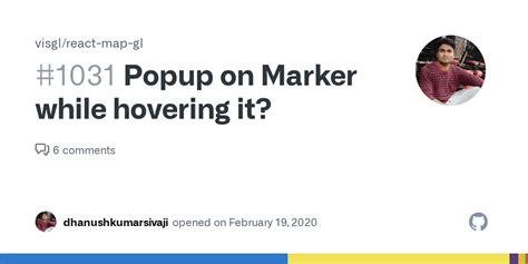 Popup On Marker While Hovering It · Issue 1031 · Visgl React Map Gl · Github