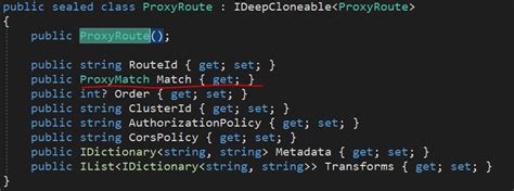 Proxyroute Match Cluster Destinations Are Read Only In Latest Package · Microsoft Reverse