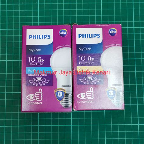 Jual Philips Lampu LED W MyCare Bohlam Bulb Putih Kuning Watt My Care Putih Watt