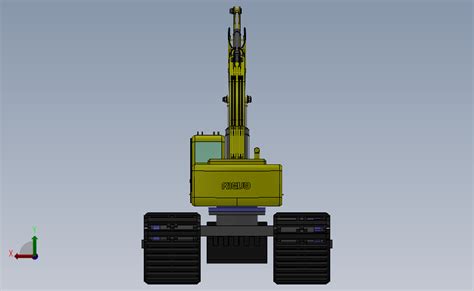 水陆两用挖掘机 SOLIDWORKS 2010 模型图纸下载 懒石网