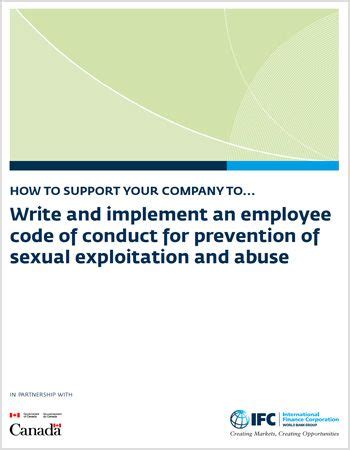How To Support Your Company To Write And Implement An Employee Code Of Conduct For Prevention Of