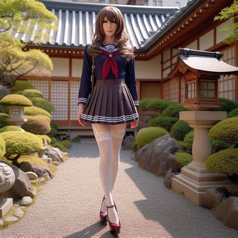 Crossdressers Dressed As Japanese Schoolgirls By Arabella1055 On
