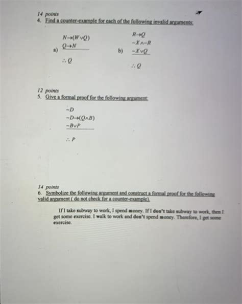solved 1 using truth table test the validity of the