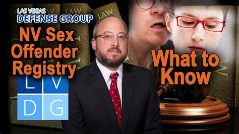 What Is The Nevada Sexual Offender Registry Youtube