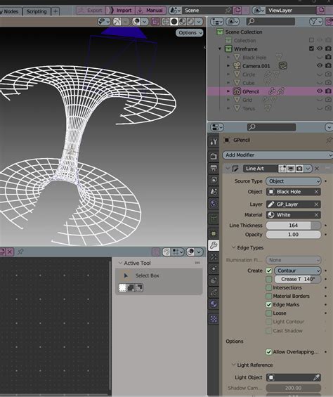Creating A See Through Wireframe Effect In Blender R Blender
