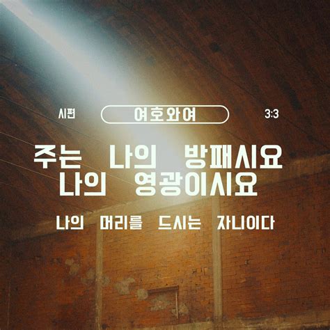 시편 3 3 5 여호와여 주는 나의 방패시요 나의 영광이시요 나의 머리를 드시는 자니이다 내가 나의 목소리로 여호와께 부르짖으니 그 성산에서 응답하시는도다 셀라 내가 누워