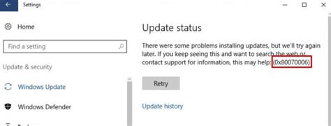 solved how do i fix windows update installation error 0x80070006