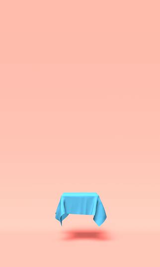 연단 받침대 또는 플랫폼은 분홍색 배경에 파란색 천으로 덮여 있습니다 간단한 기하학적 모양의 추상 그림입니다 3d 렌더링 0명에 대한 스톡 사진 및 기타 이미지 Istock