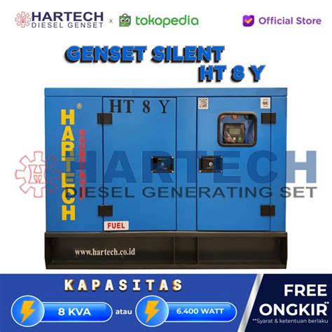 Jual Hartech Genset Ht 8 Y Silent Type 8 Kva 6400 Watt Kab