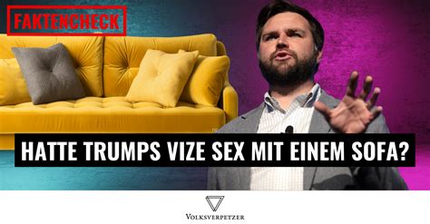 Faktencheck Hatte Trumps Vize Jd Vance Sex Mit Einer Couch