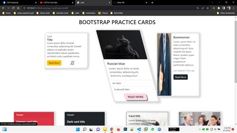 GitHub Sumonfakir1997 Bootstrap Cards Practice