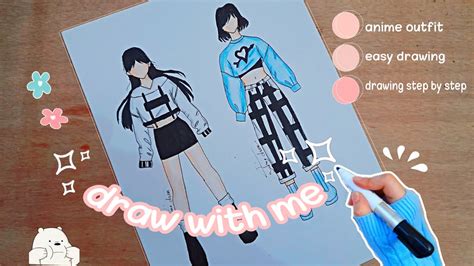 تعلم كيف ترسم انمي بملابس لطيفة خطوة بخطوة للمبتدئين رسم ملابس انمي