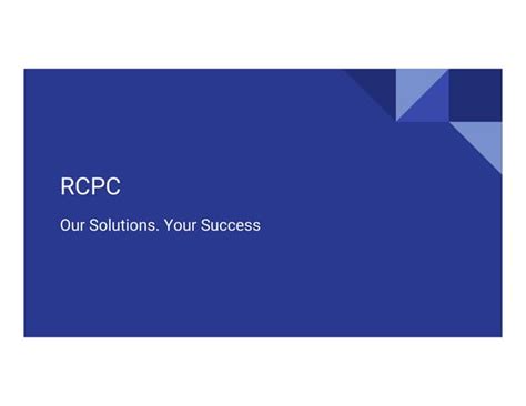 Rcpc Introduction Ppt