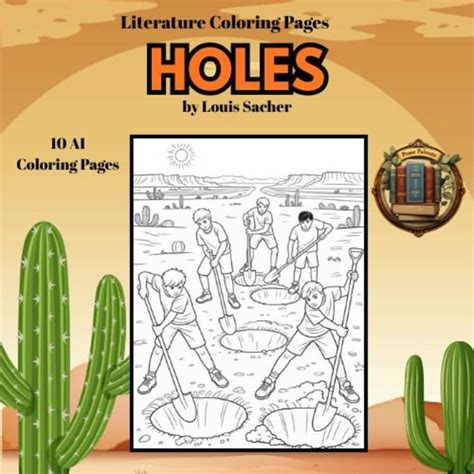 Holes By Louis Sacher Ai Ela Literature Coloring Pages By Prose Palooza