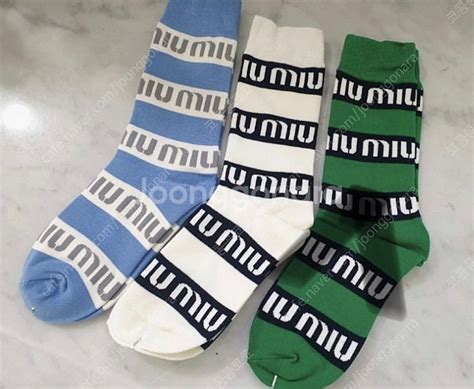 미우미우 양말 흰색 Miumiu 새상품 장원영 여성의류 중고나라