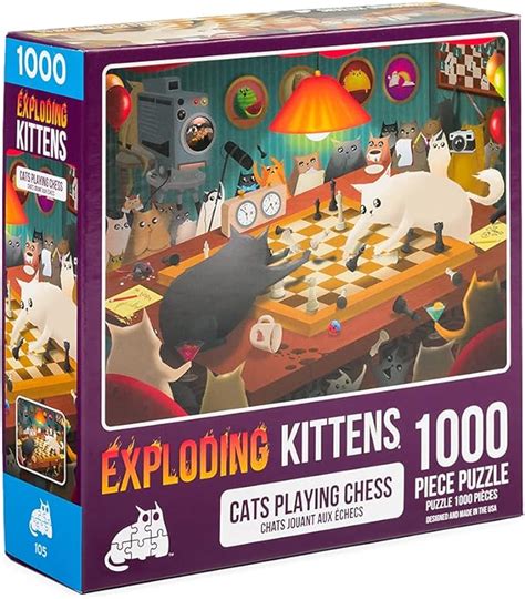 Cats Playing Chess Jigsaw Puzzle By Exploding Kittens