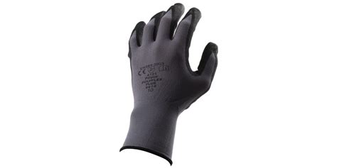Bm Polyco Polyflex Plus Grey Nitrile Coated Nitrile Nylon Work Gloves