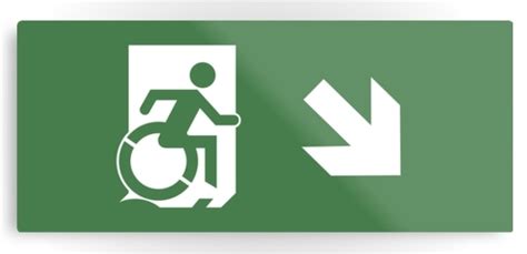 Metal Printed Signs Accessible Exit Sign Project