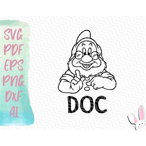 Seven Dwarfs Doc Svg Instant Download Svg Pdf Eps Png Inspire Uplift