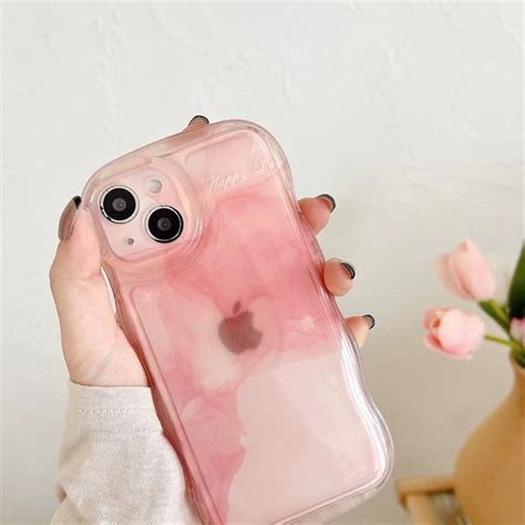 Ins渲染渐变粉色绿色适用iphone15手机壳12promax苹果14新款13pro 阿里巴巴