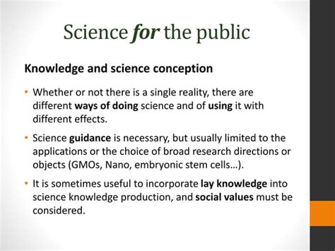 Autonomous Science Science For And Science With The Public Pptx