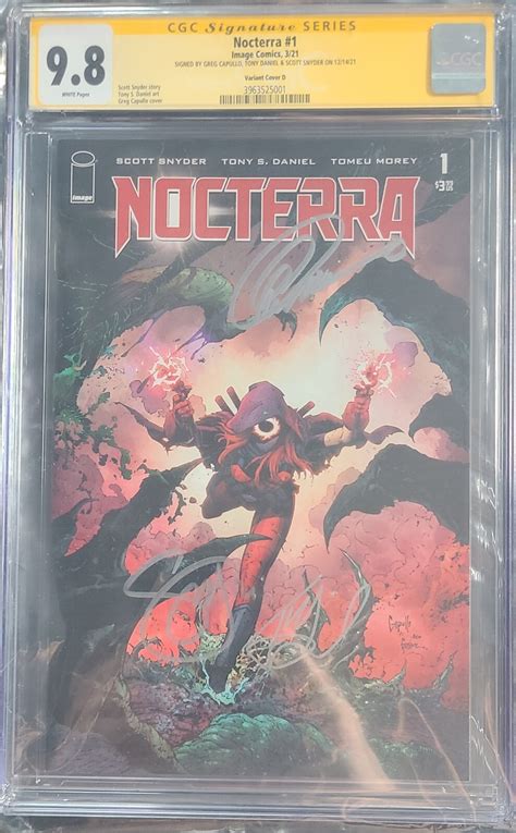 Nocterra 1 Cgc 98 Signed By Capullo Daniel And Snyder Ebay