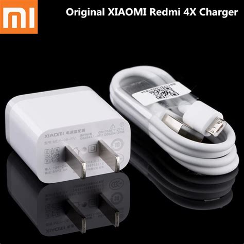 Original XIAOMI Redmi 4X Charger MDY 08 EV 5V 2A Usb Wall Charger Adapter For Xiaomi MI 1 2 3 4