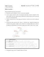 LAB7 Pdf Due Date November 18th 2022 11 59 PM Lab 7 10 Points 3