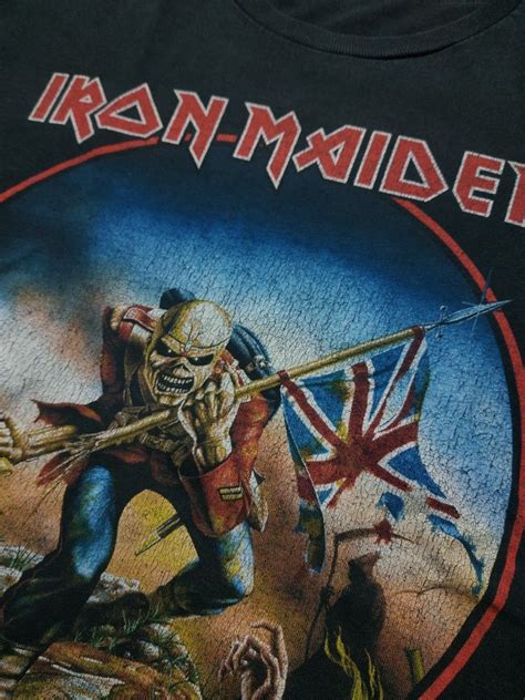 Vintage 2006 Iron Maiden Trooper Mens Fashion Tops And Sets Tshirts And Polo Shirts On Carousell