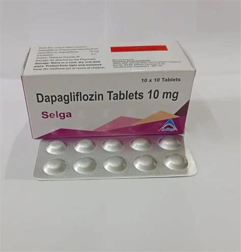 Selga Dapagliflozin Tablet 10 Mg Packaging Size 10x10 Tablets At