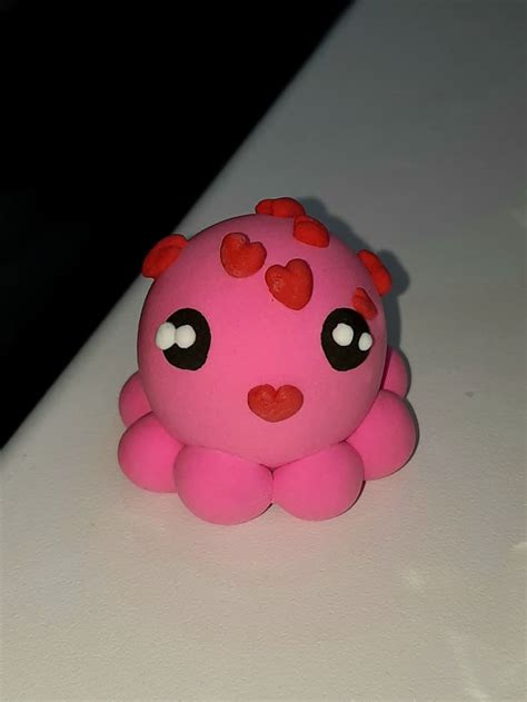 Игрушка из лёгкого пластилина осьминог из воздушного пластилина что слепить Пластилин