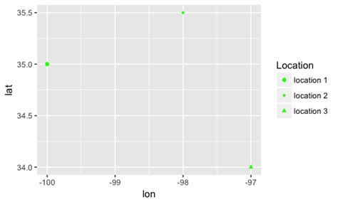 R Plotting Spatial Data In Ggplot2 With A Legend Stack Overflow