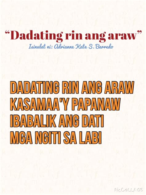 Tanaga Example Halimbawa Ng Mga Tanaga Filipino Short